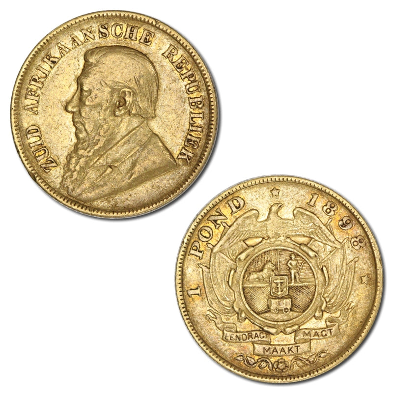 South Africa 1898 Kruger Gold Pond VF – M.R.Roberts - Wynyard Coin Centre