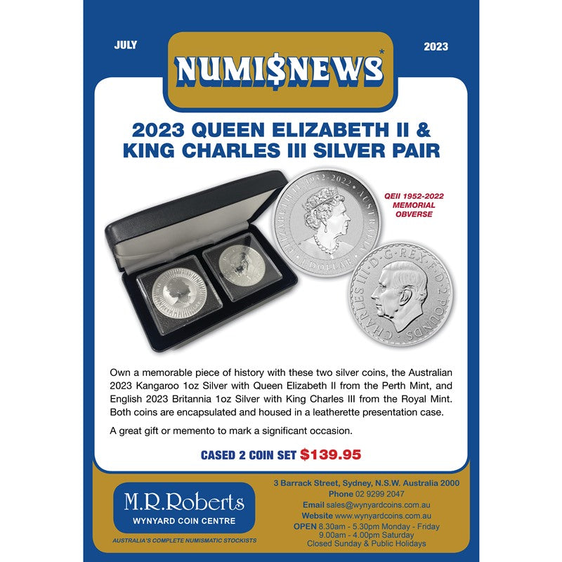 NUMI$NEWS - July 2023 – M.R.Roberts - Wynyard Coin Centre