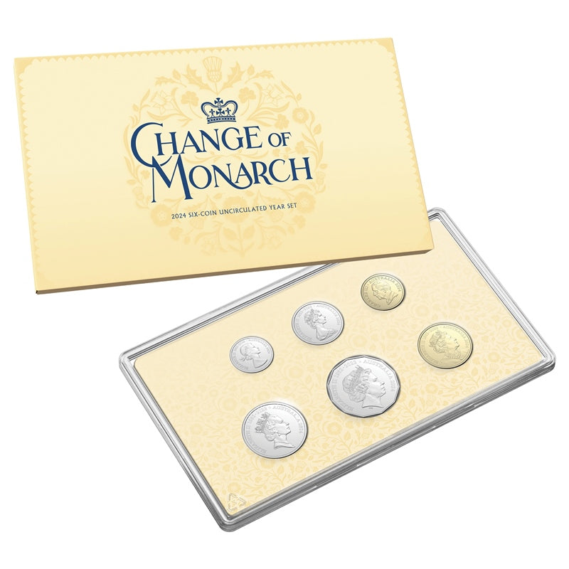 2024 Mint Set - Change of Monarch – M.R.Roberts - Wynyard Coin Centre