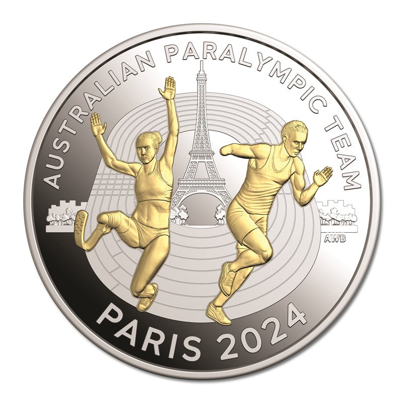 $5 2024 Australian Paralympic Team Gold Plated Silver Proof – M.R ...