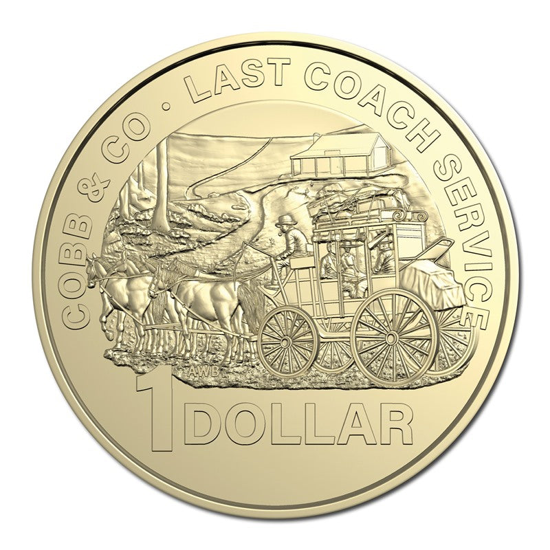 $1 2024 Cobb & Co Centenary Al/Bronze UNC – M.R.Roberts - Wynyard Coin ...