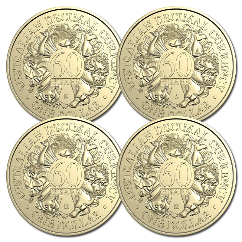 $1 2026 60th Anniversary of Decimal Currency Mintmark/Privy Mark Set ...