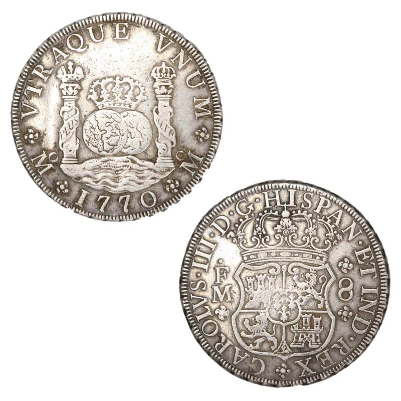 Mexico 1767 MF Silver 8 Reales VF - Wynyard Coin Centre – M.R.Roberts ...