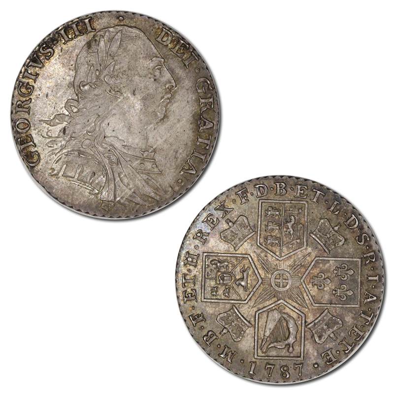 Great Britain 1787 Shilling Lt.Tone Lustrous UNC – M.R.Roberts ...