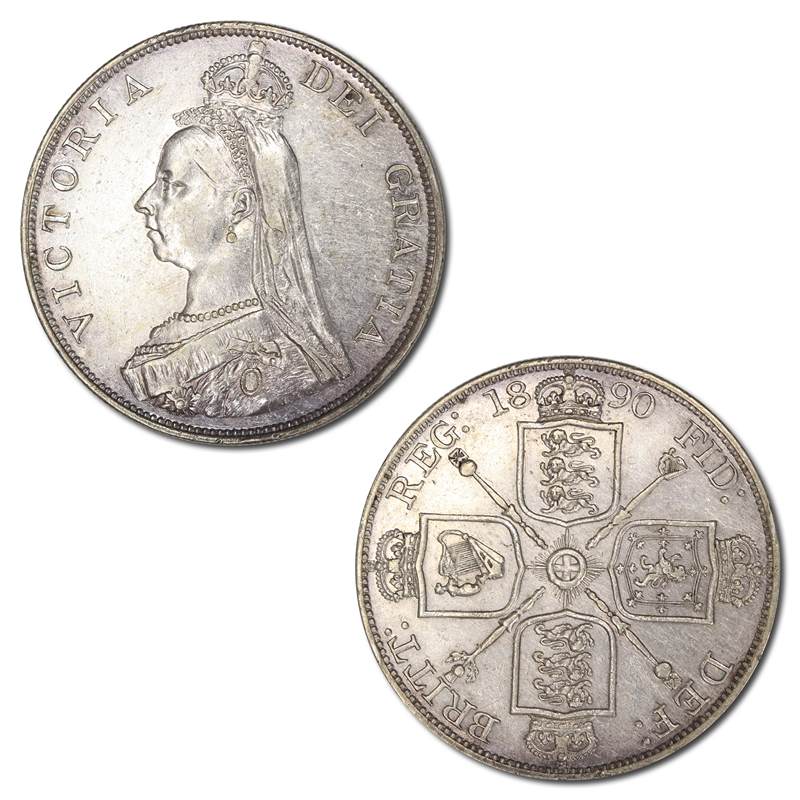 Great Britain 1890 Victoria Jubilee Silver Double Florin – M.R.Roberts ...
