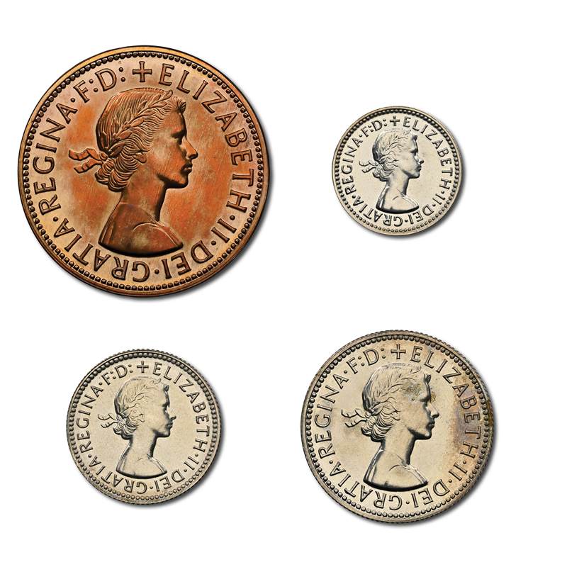Australia 1956 Melbourne Mint 5 Coin Proof Set - Wynyard Coin Centre ...