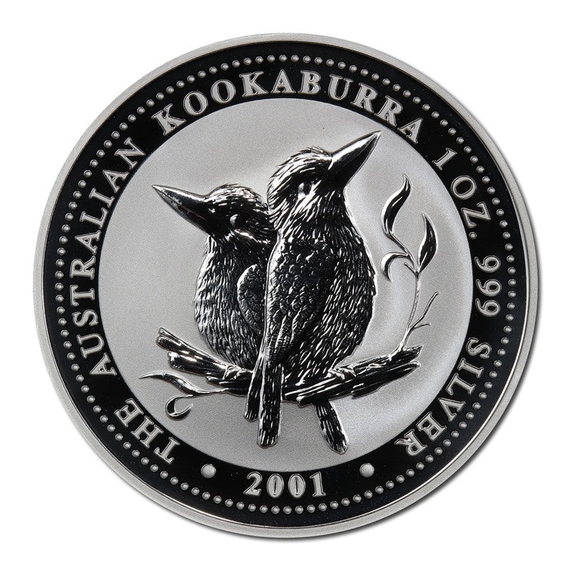 2001 Kookaburra $1 1oz Silver UNC – M.R.Roberts - Wynyard Coin Centre