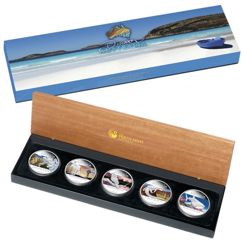 2012 Discover Australia 5 Coin Silver Proof Set – M.R.Roberts - Wynyard ...