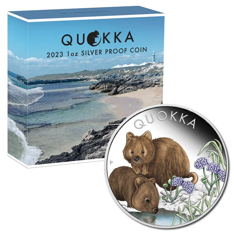 2023 Australian Quokka 1oz Silver Coloured Proof – M.R.Roberts ...