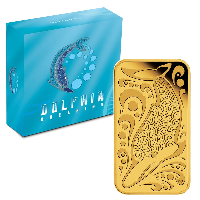 2010 Dolphin Dreaming 2.5g Gold Proof $15 – M.R.Roberts - Wynyard Coin ...