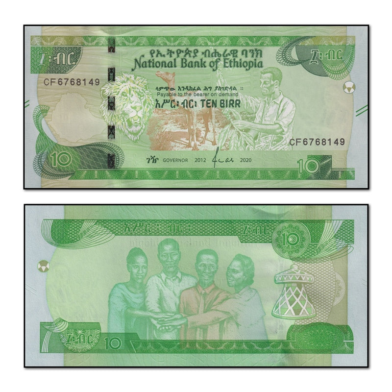 Ethiopia 2020 10 Birr P.55 CFU – M.R.Roberts - Wynyard Coin Centre