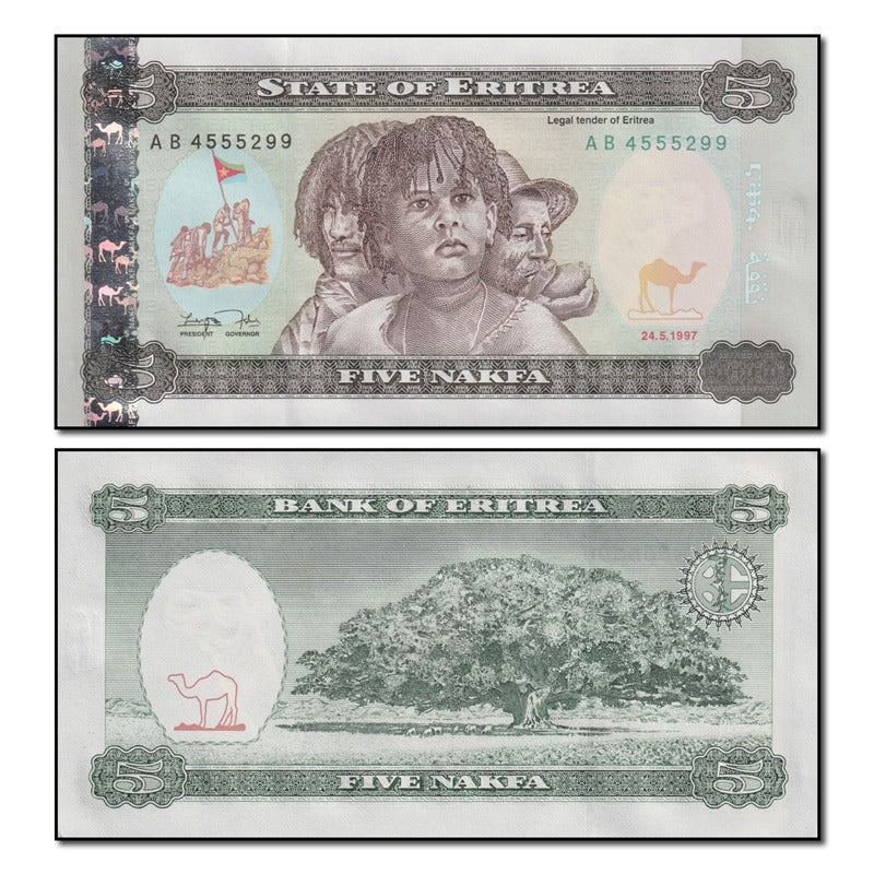 Eritrea 1997 5 Nakfa P.2 CFU – M.R.Roberts - Wynyard Coin Centre