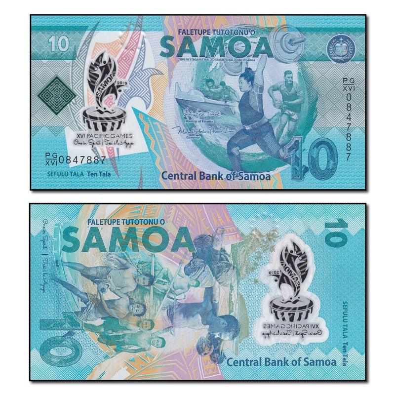 Samoa 2019 10 Tala Commemorative P.45 CFU – M.R.Roberts - Wynyard Coin ...