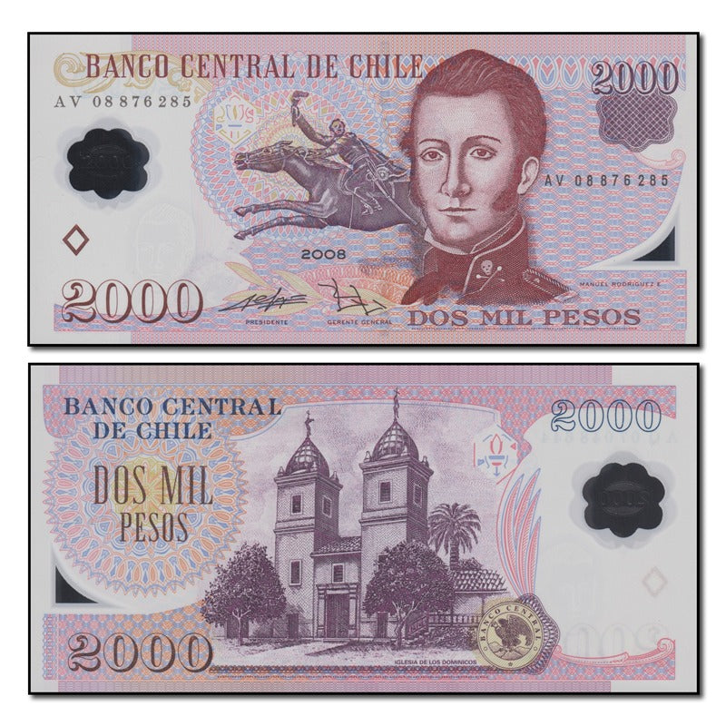 Chile 2004-2008 2000 Pesos P.160 CFU – M.R.Roberts - Wynyard Coin Centre