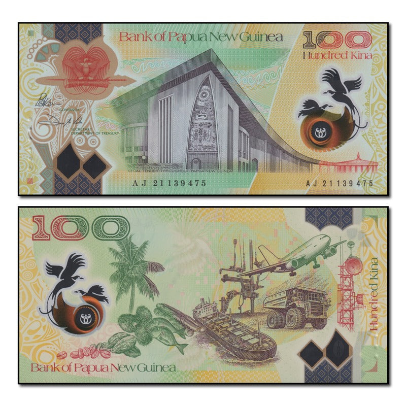 Papua New Guinea 2021 100 Kina P.55 CFU – M.R.Roberts - Wynyard Coin Centre