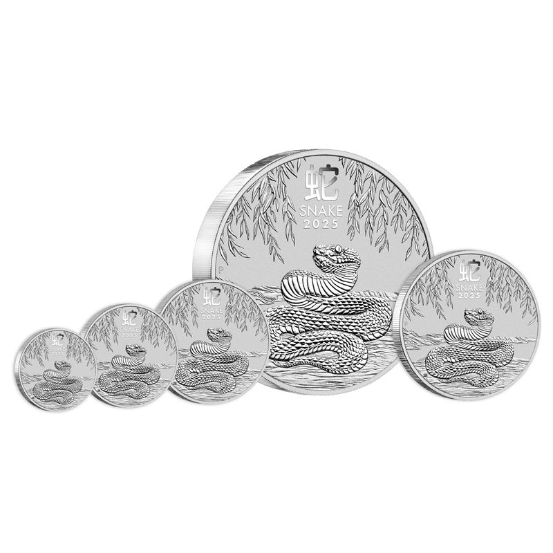 2025 Year of the Snake Silver Coins UNC – M.R.Roberts - Wynyard Coin Centre