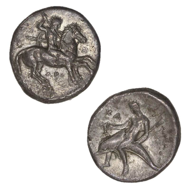 Italy, Calabria, Tarentum (Taras) 272-235BC Silver Stater – M.R.Roberts ...