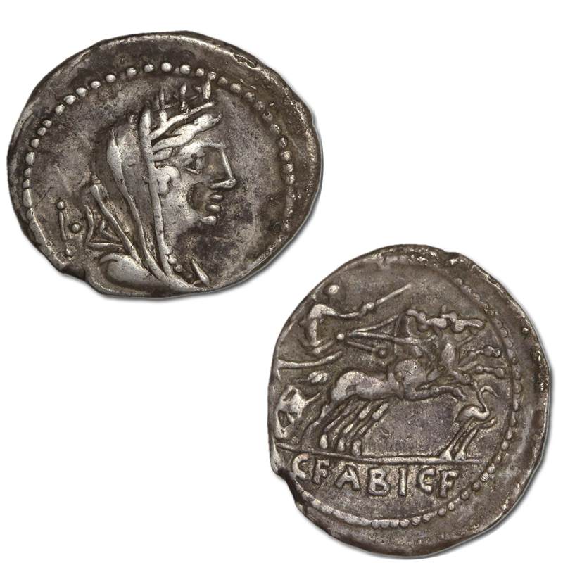 Roman Republican, C.Fabius Hadrianus 102BC Silver Denarius – M.R ...