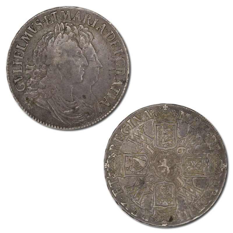 Great Britain 1691 William & Mary Crown VF – M.R.Roberts - Wynyard Coin ...