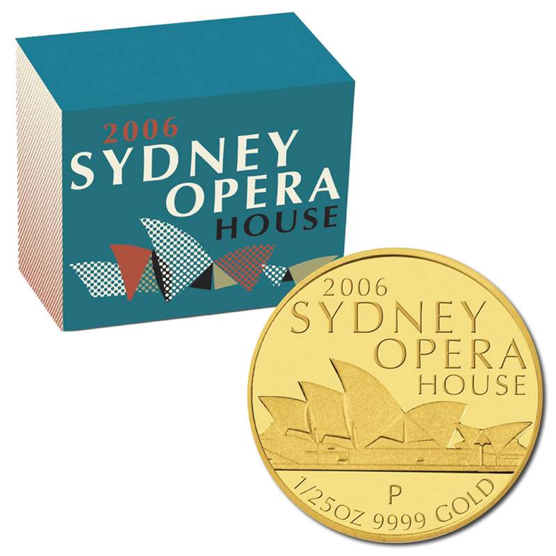 2006 $5 Sydney Opera House 1/25oz Gold – M.R.Roberts - Wynyard Coin Centre