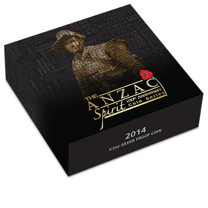 2014 ANZAC Spirit - First Convoy Albany 1/2oz Silver Proof – M.R ...