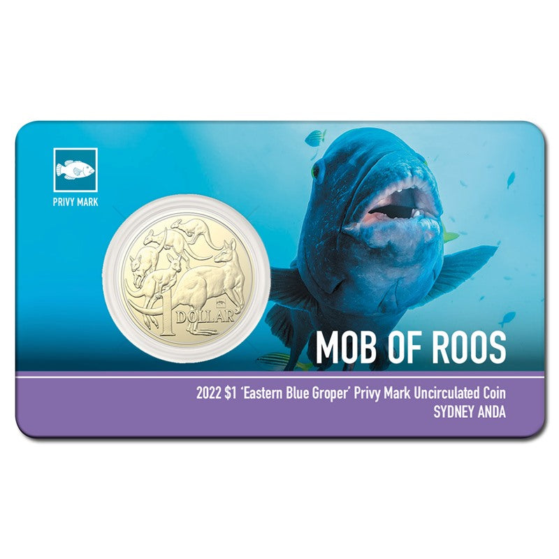 $1 2022 Eastern Blue Groper Privy Mark - ANDA Sydney – M.R.Roberts ...