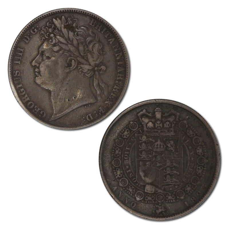Great Britain 1823 George IIII Silver Halfcrown – M.R.Roberts - Wynyard ...