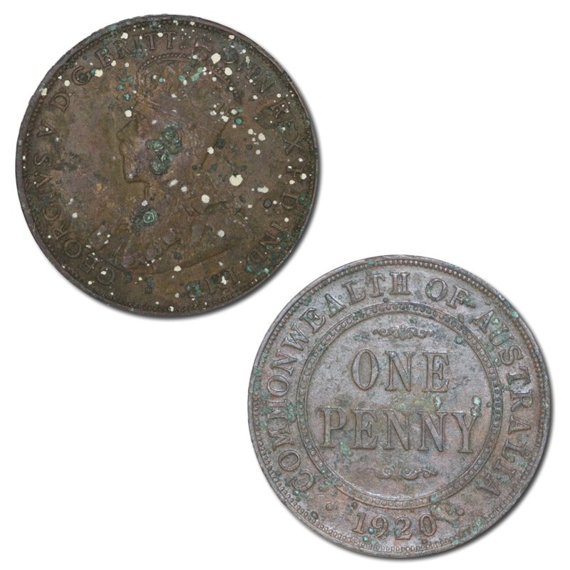 Australia 1920 Plain (London Obverse) Penny – M.R.Roberts - Wynyard ...