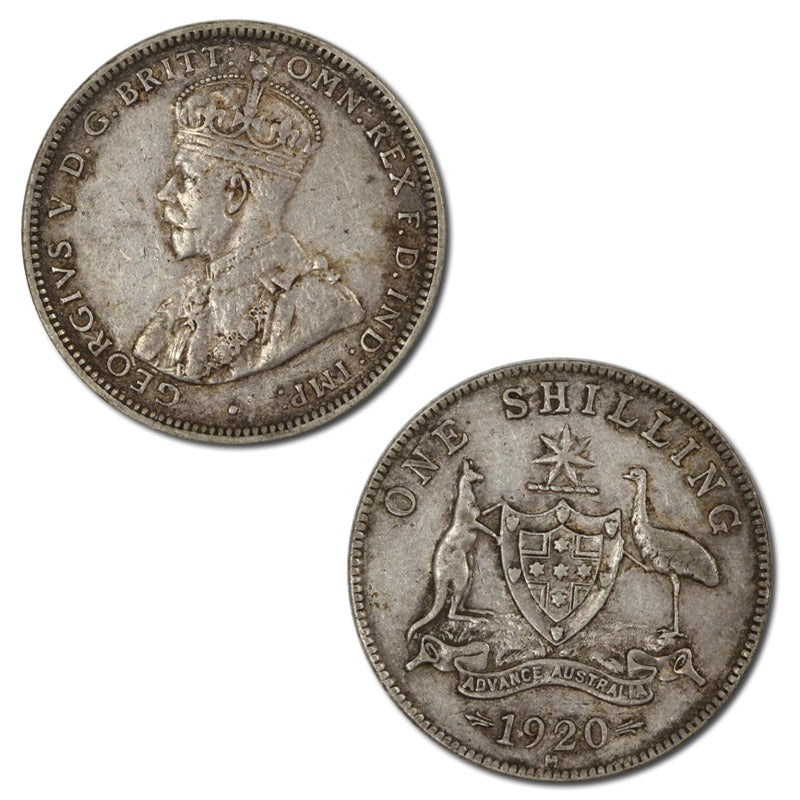 Australia 1920 Shilling VF - Wynyard Coin Centre – M.R.Roberts ...