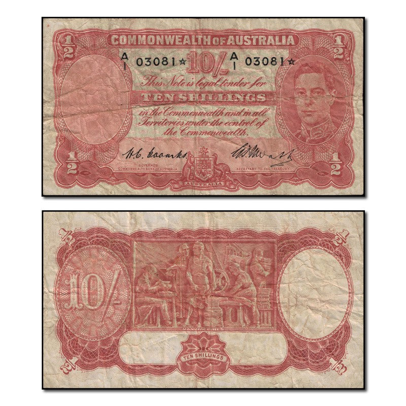(1949) Coombs/Watt Ten Shillings R.14s Star Replacement – M.R.Roberts ...