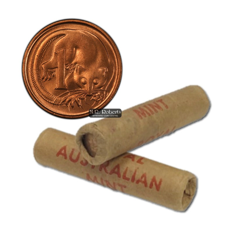 1c 1966 Royal Australian Mint Roll – M.R.Roberts - Wynyard Coin Centre