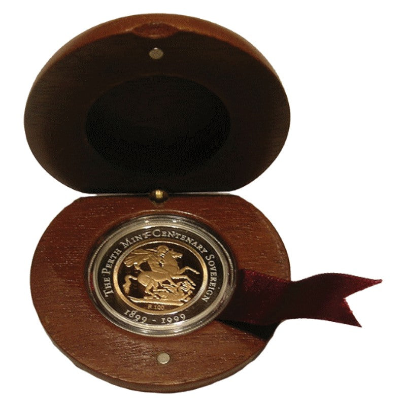 $100 1999 Perth Mint Centenary Sovereign - Wynyard Coin Centre – M.R ...
