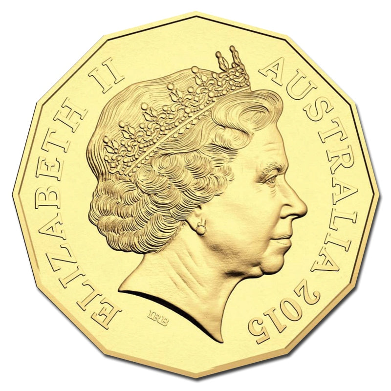 50c 2015 50th Ann. Royal Australian Mint Gold Plated UNC - Wynyard Coin ...