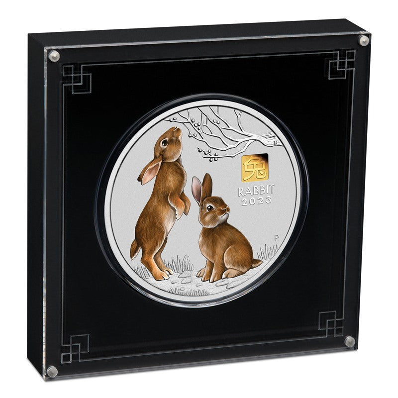 2023 Year of the Rabbit 1 Kilo Silver Coin with Gold Privy Mark – M.R ...