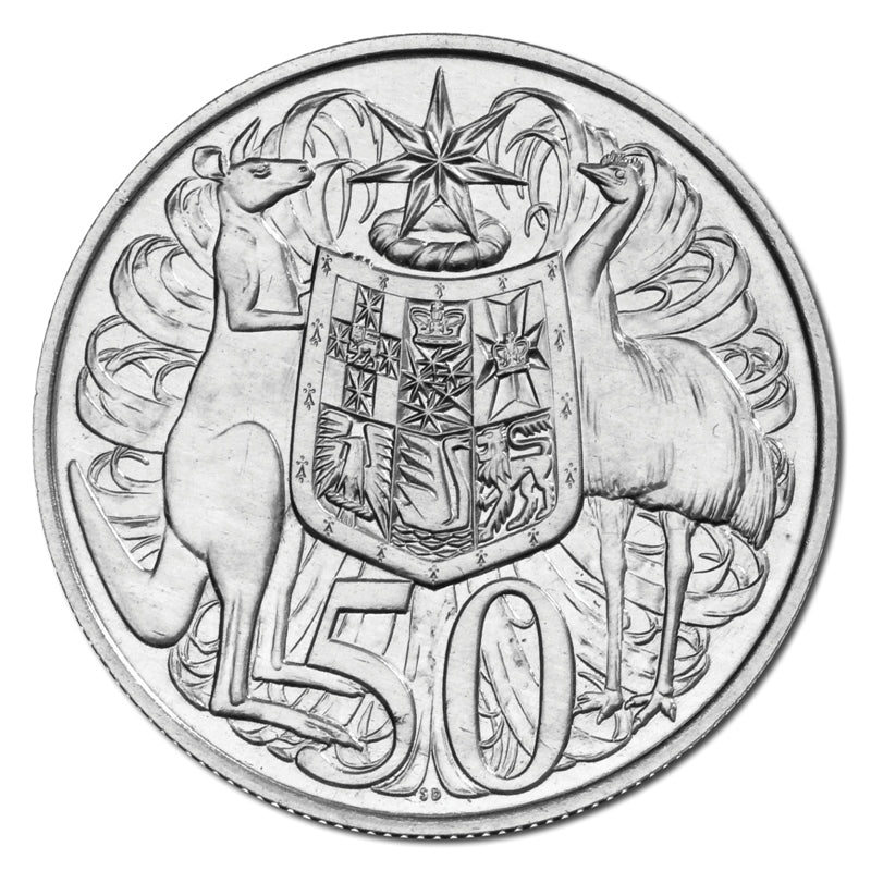 50c 1966-2015 50th Ann. of the Royal Australian Mint 2 Coin Set ...