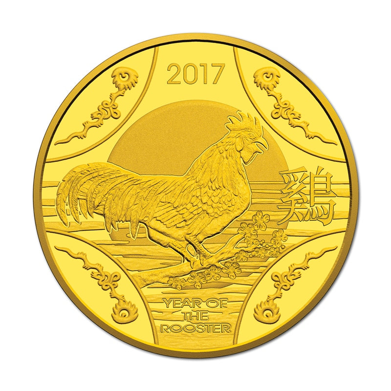 $10 Year of the Rooster 1/10oz Gold Proof - Wynyard Coin Centre – M.R ...