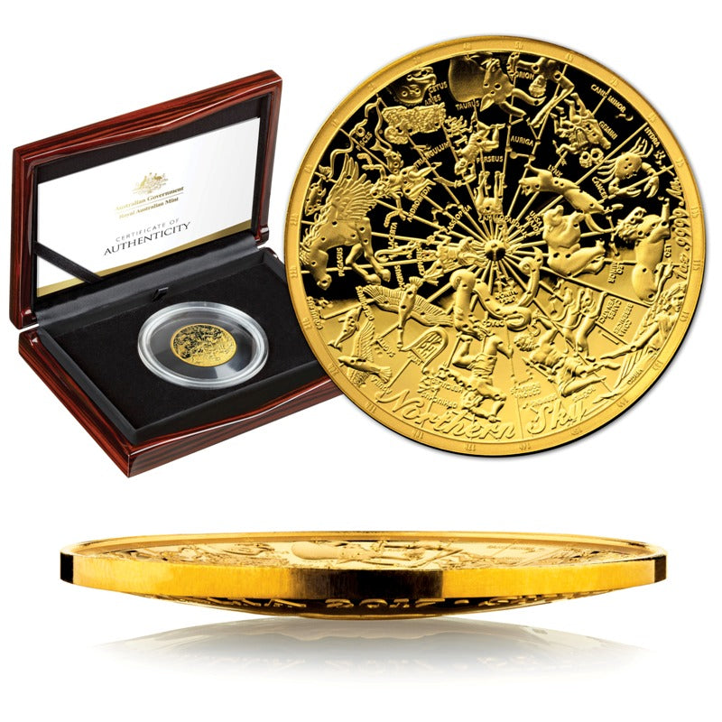 $100 2017 Celestial Dome - Northern Sky Gold Proof - Wynyard Coin ...