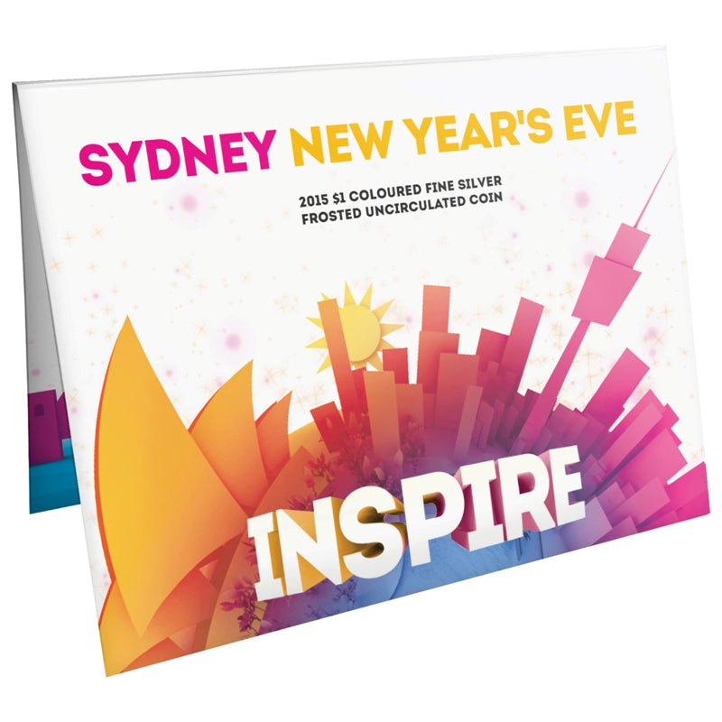 $1 2015 New Year's Eve 1/2oz Silver Coloured Coin – M.R.Roberts ...