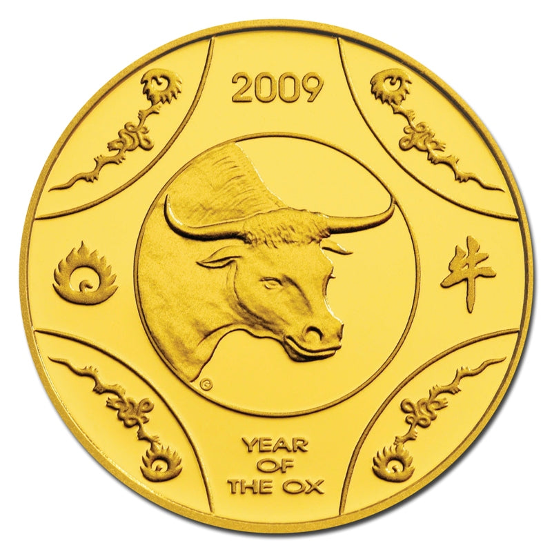 $10 2009 Year of the Ox 1/10oz Gold Proof – M.R.Roberts - Wynyard Coin ...