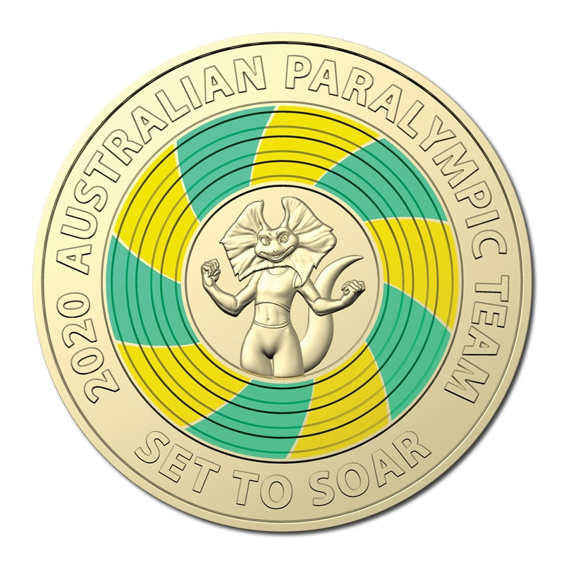 $2 2020 Australian Paralympic Team Tokyo Coloured UNC – M.R.Roberts ...