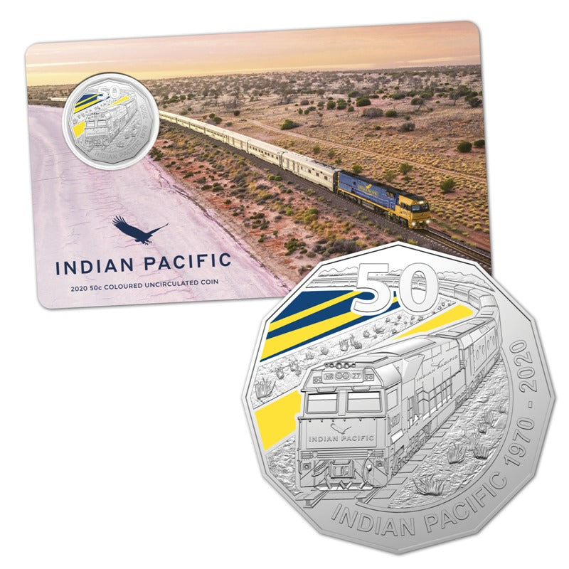 50c 2020 Indian Pacific UNC - Wynyard Coin Centre – M.R.Roberts ...