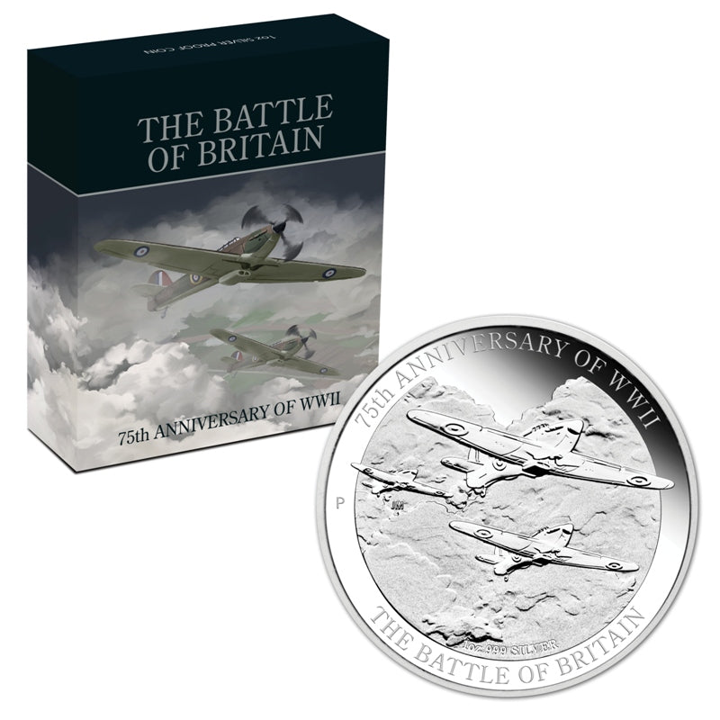 2015 75th Anniversary of WWII - The Battle of Britain 1oz Silver Proof ...
