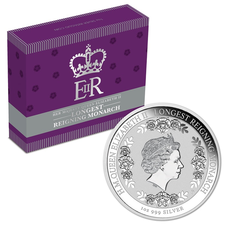 2015 Longest Reigning Monarch 1oz Silver Intaglio - Wynyard Coin Centre ...
