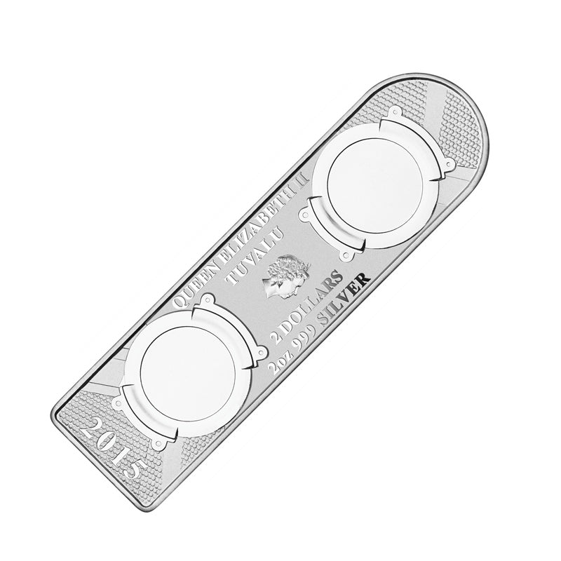 2015 Back to the Future Hoverboard 2oz Silver - Wynyard Coin Centre – M ...