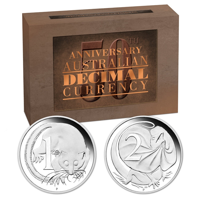 2016 50th Anniversary of Decimalisation 1c & 2c Set - Wynyard Coin ...
