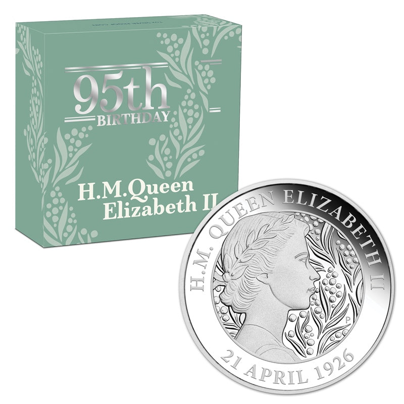 2021 Queen Elizabeth II 95th Birthday 1oz Silver Proof – M.R.Roberts ...