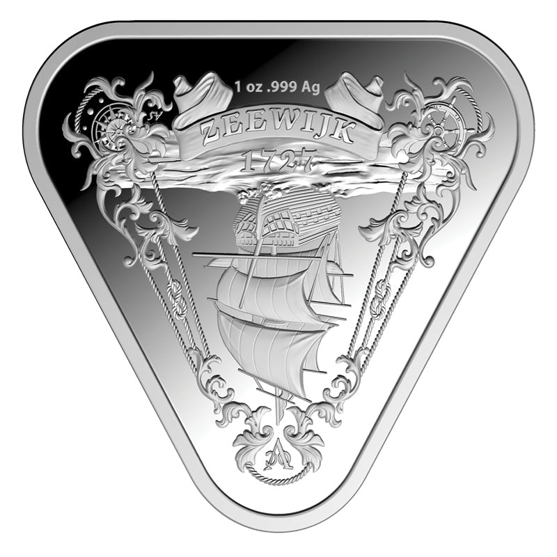 $1 2021 Zeewijk Triangle 1oz Silver UNC – M.R.Roberts - Wynyard Coin Centre