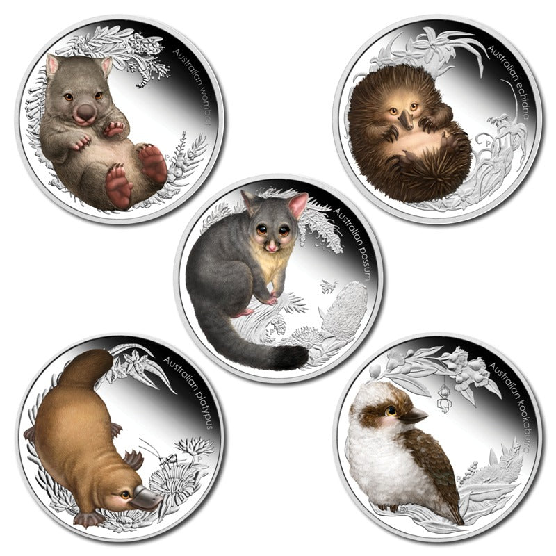 2012-2013 Bush Babies II - 5 Coin 1/2oz Silver Proof Set – M.R.Roberts ...