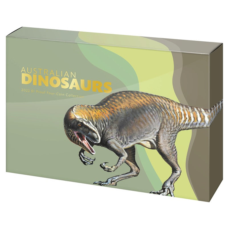 $1 2022 Dinosaurs 4 Coin Al/Bronze Proof Set – M.R.Roberts - Wynyard ...