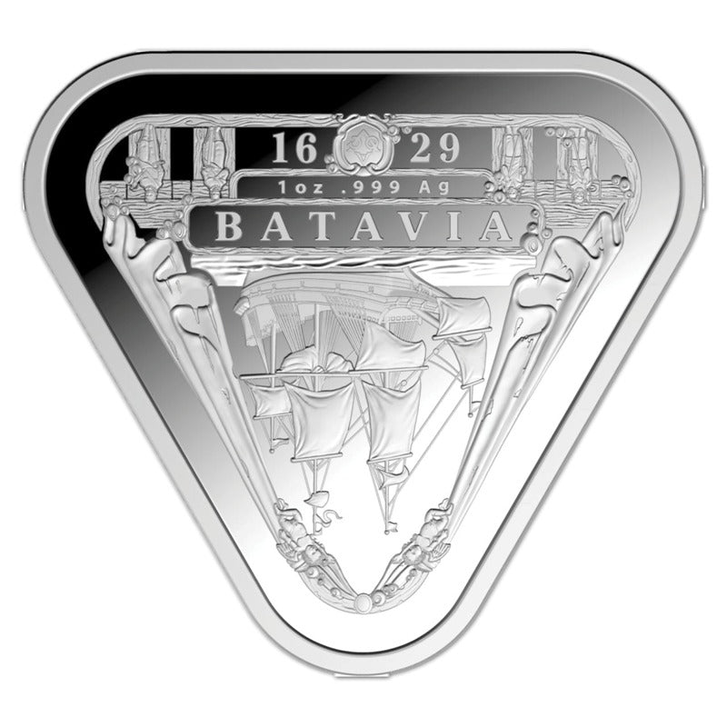 $1 2019 Batavia Triangle 1oz Silver UNC - Wynyard Coin Centre – M.R ...
